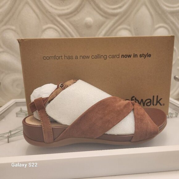 SoftWalk | Shoes | Soft Walk Tieli Brown Toffee Leather Sandals Nib ...